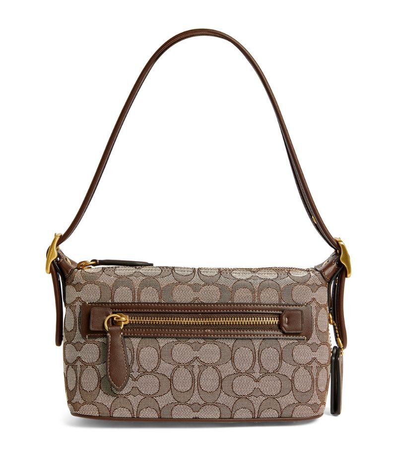 Coach Monogram Jacquard Demi Shoulder Bag - Green | Editorialist
